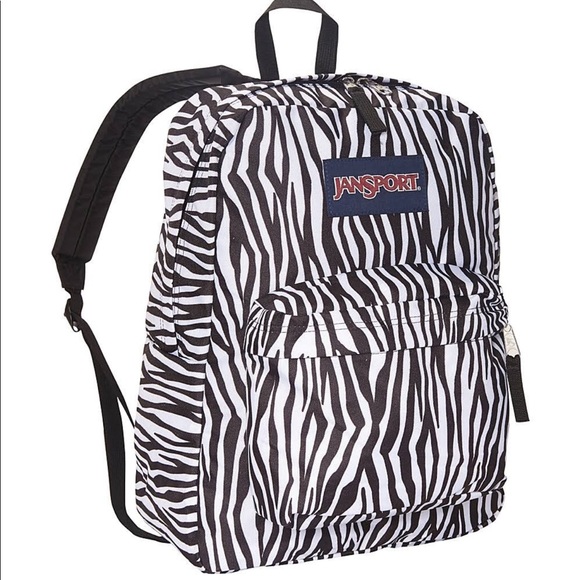 Jansport | Bags | Jansport Superbreak Zebra Print Backpack | Poshmark